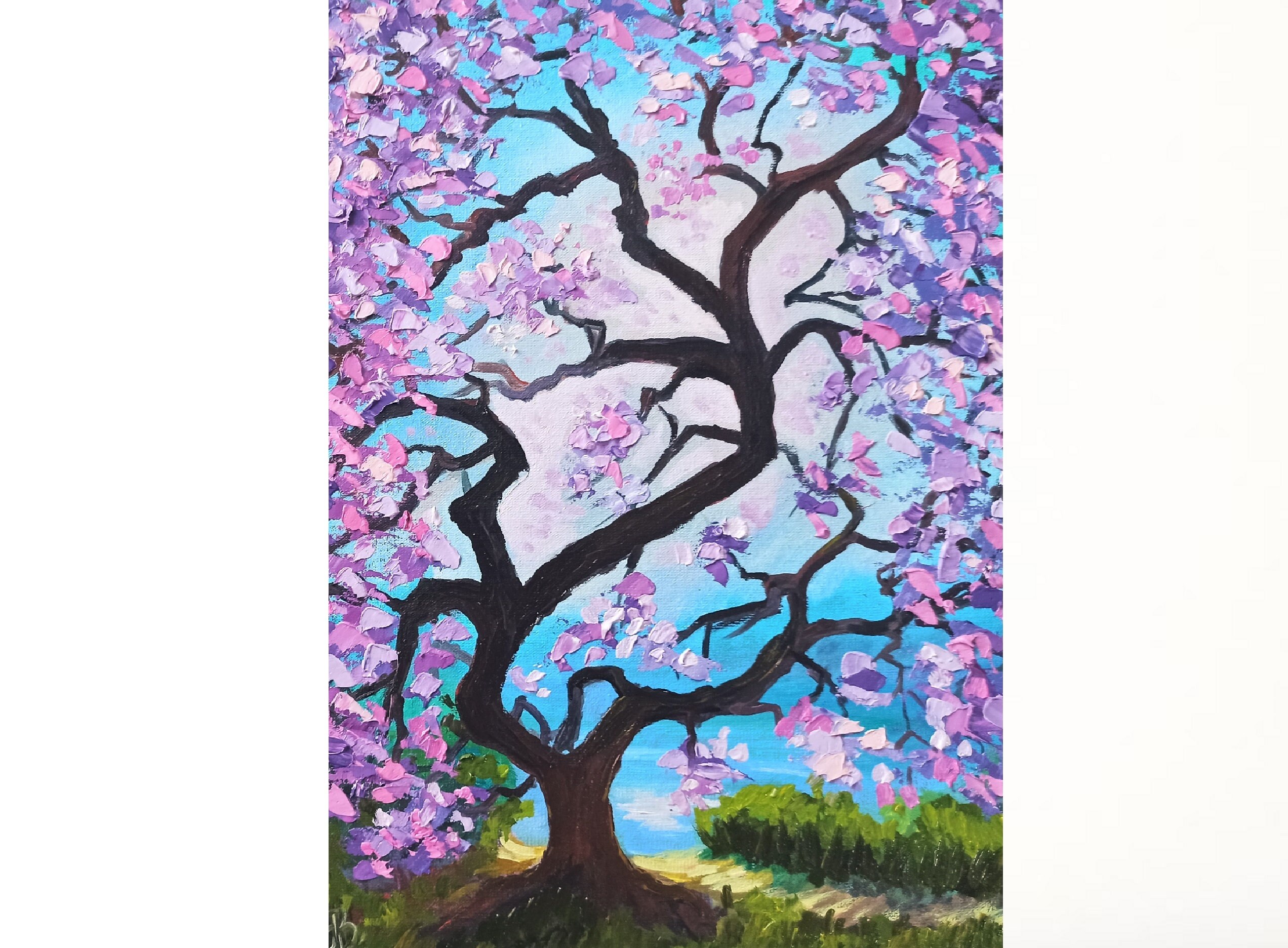Jacaranda Painting - Etsy