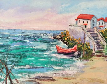 Seaside Canvas Art | Etsy