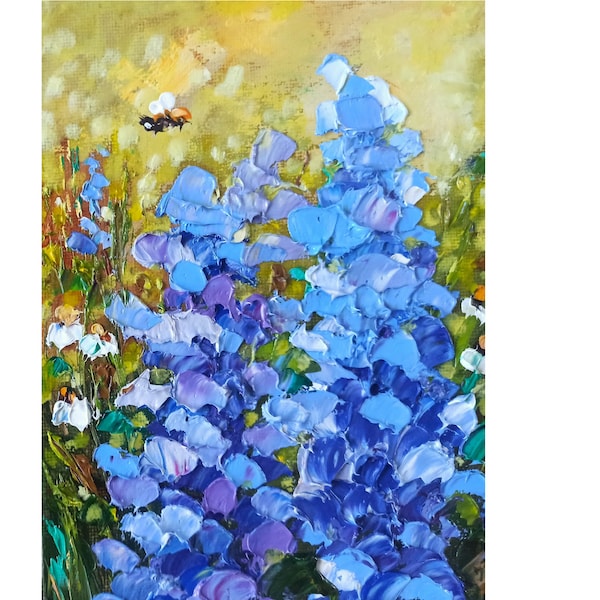 Bluebonnet Painting - Etsy