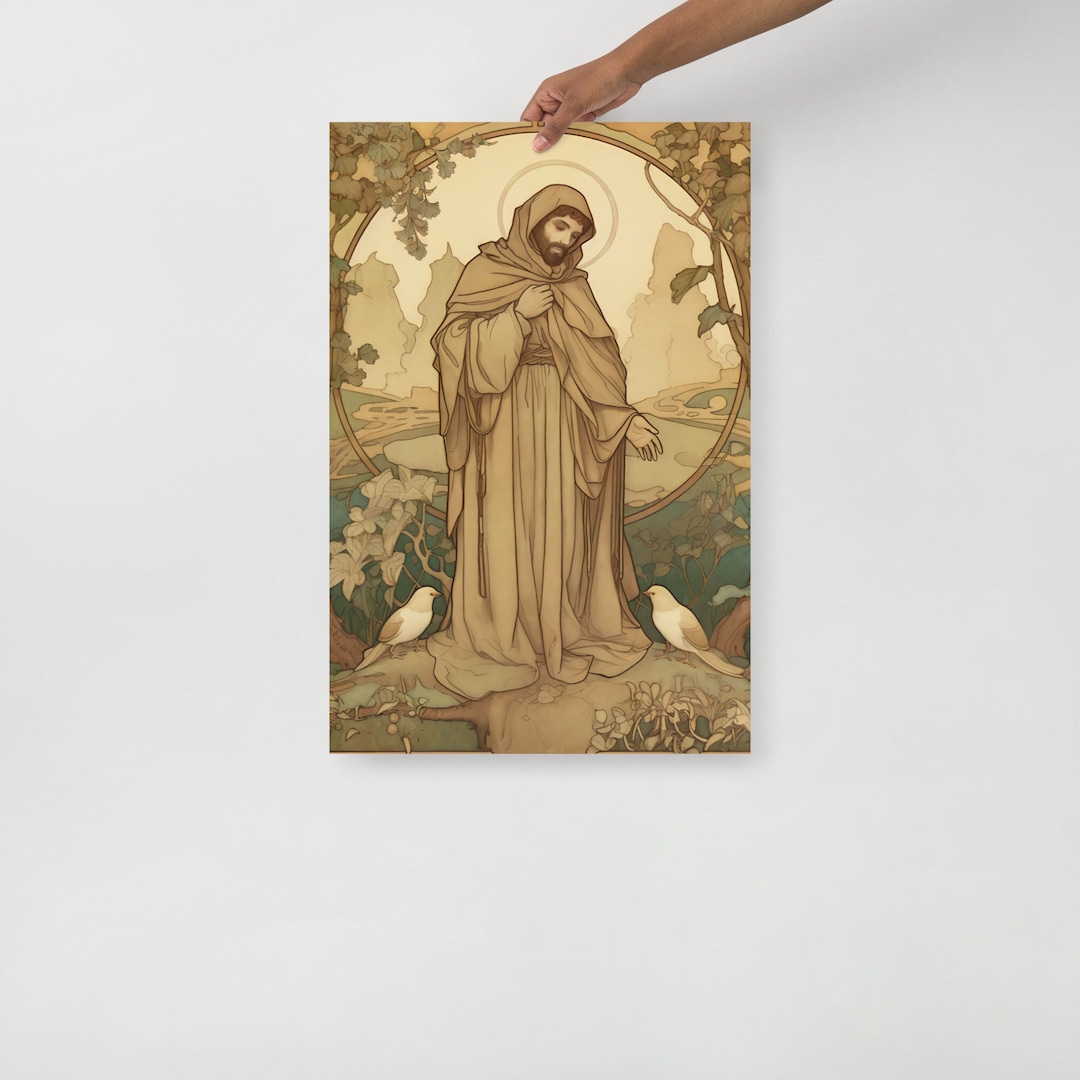 St. Francis of Assisi Vintage Poster - Etsy