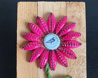 Bottle Cap Art: Flowers - Etsy