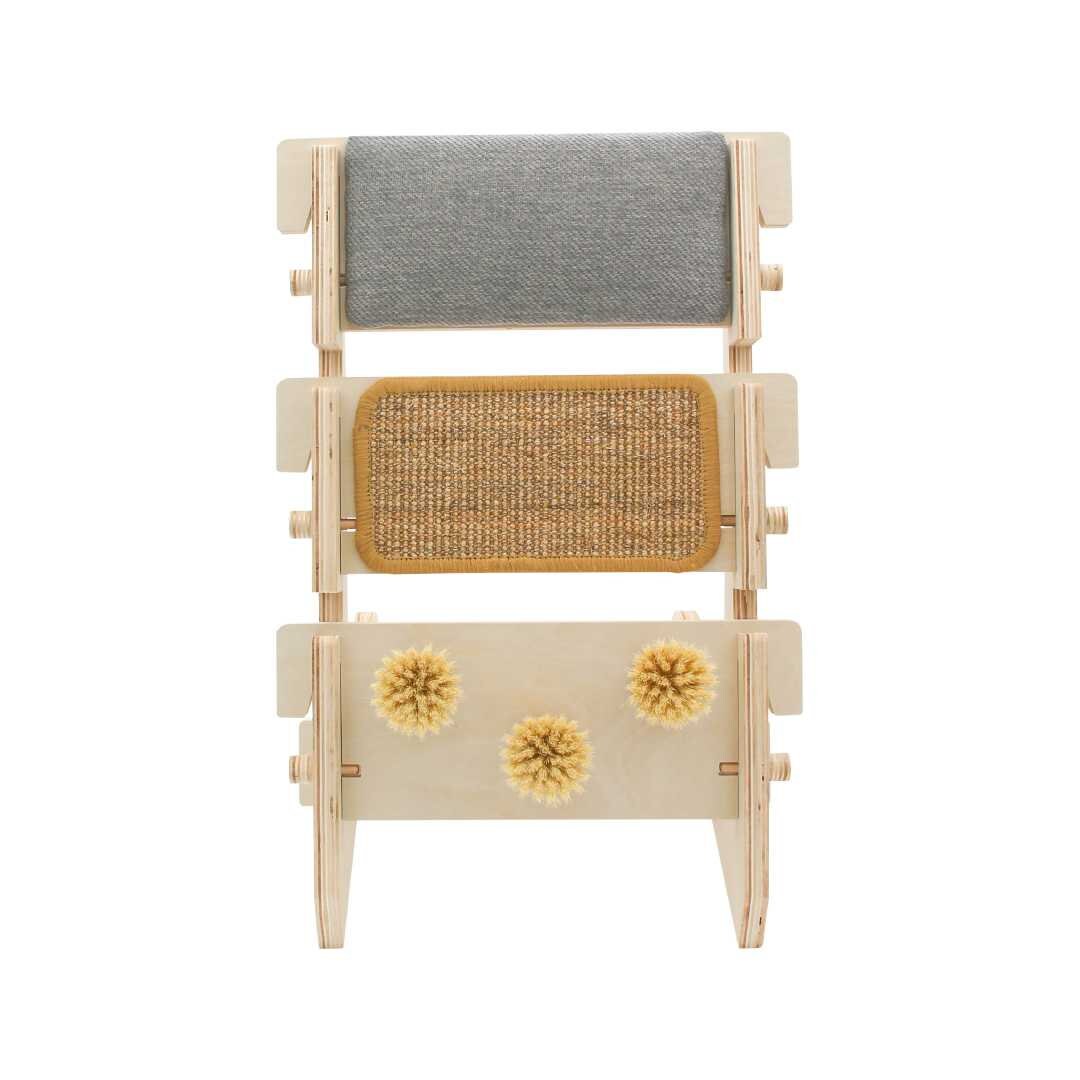 Scratchladder® Ultimate Cat Scratcher: Seriously Grey Catnip Cushion ...
