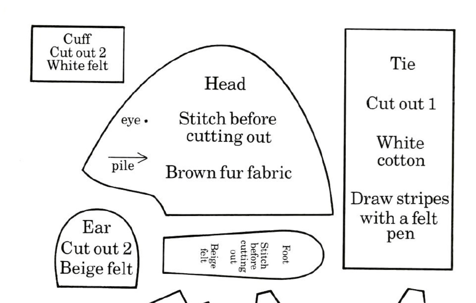 Vintage Mouse Sewing Pattern pdf Felt Mouse pdf pattern | Etsy
