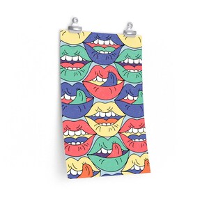 Retro Lip 70s Vintage Poster 70s Retro Home Decor70s Home | Etsy