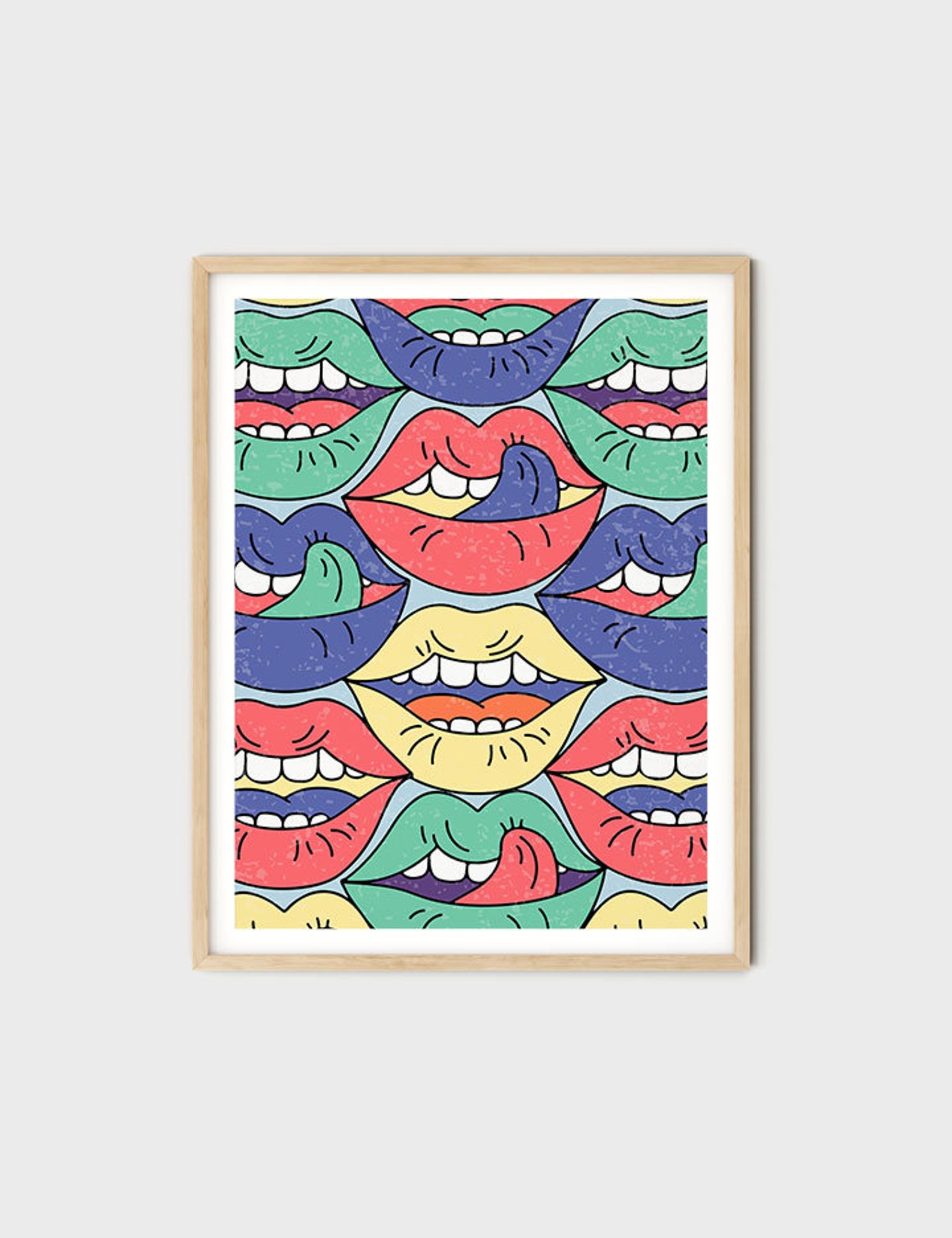 Retro Lip 70s Vintage Poster 70s Retro Home Decor70s Home | Etsy