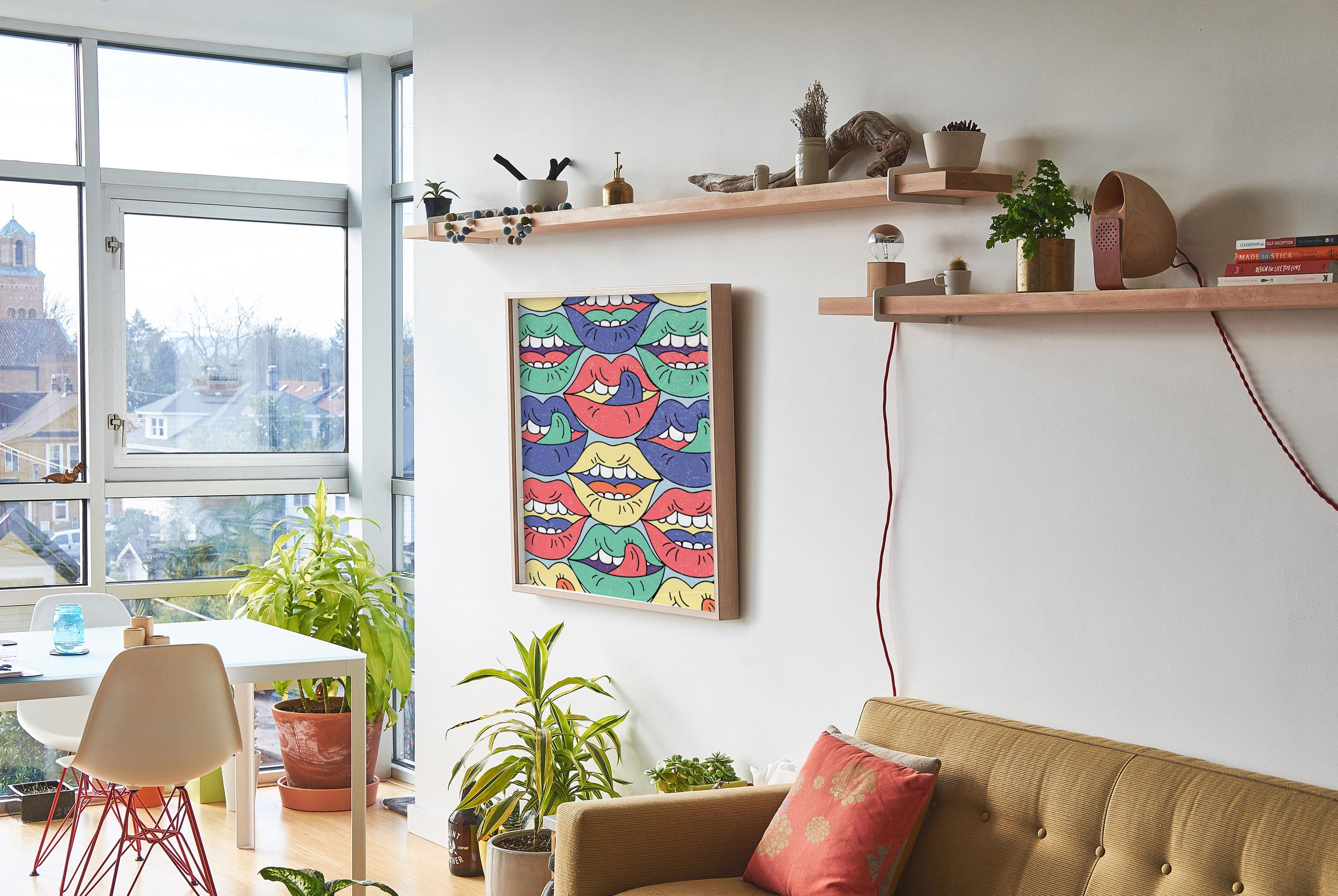 Retro Lip, 70s Vintage Poster, 70s Retro Home Decor,70s Home Decor, 70s ...