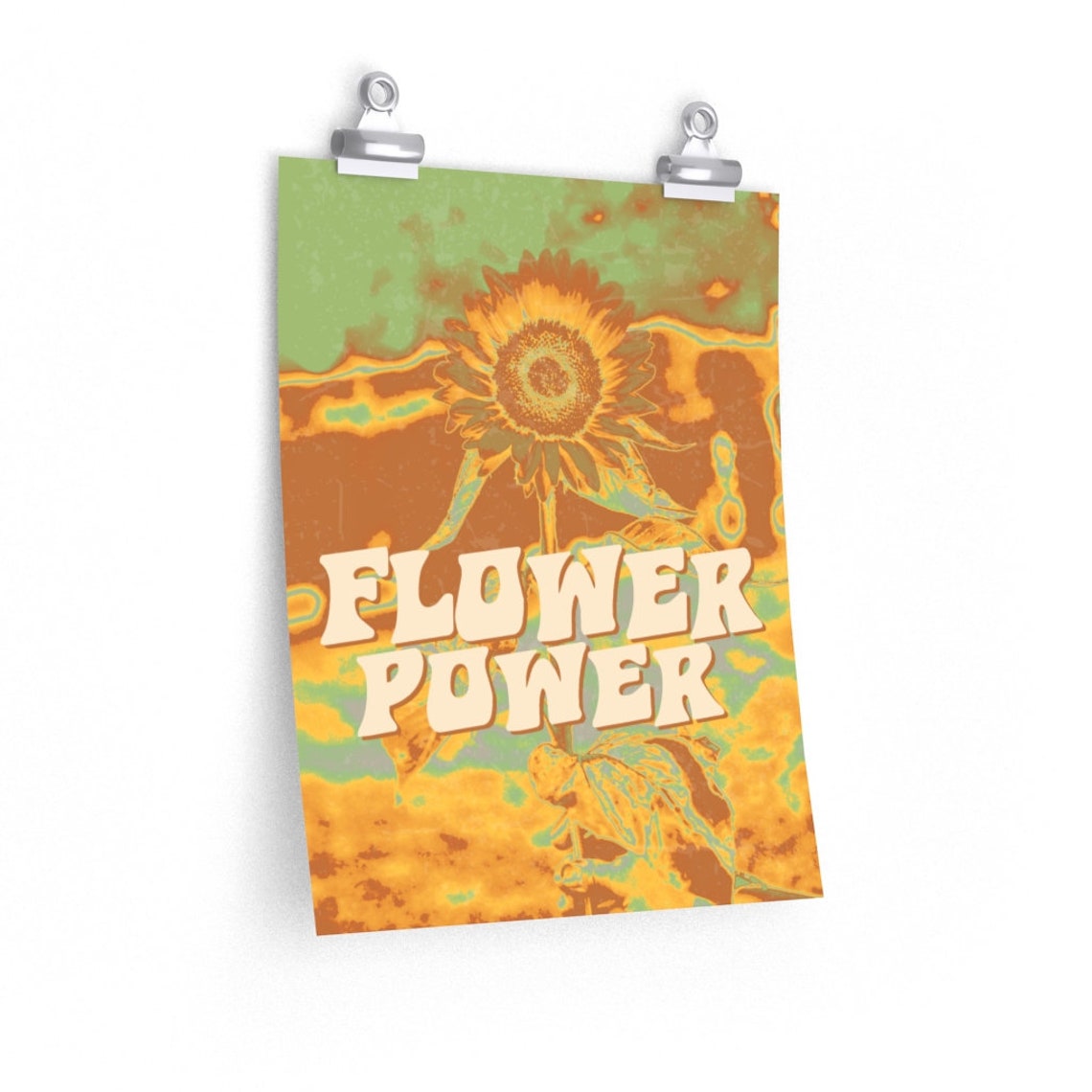 70s Vintage Poster Flower Power 70s Home Decor 70s Retro - Etsy
