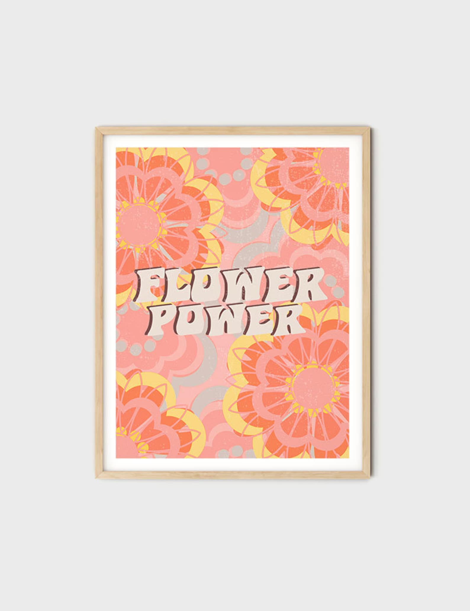 70s Vintage Poster Flower Power 70s Home Decor 70s Retro | Etsy