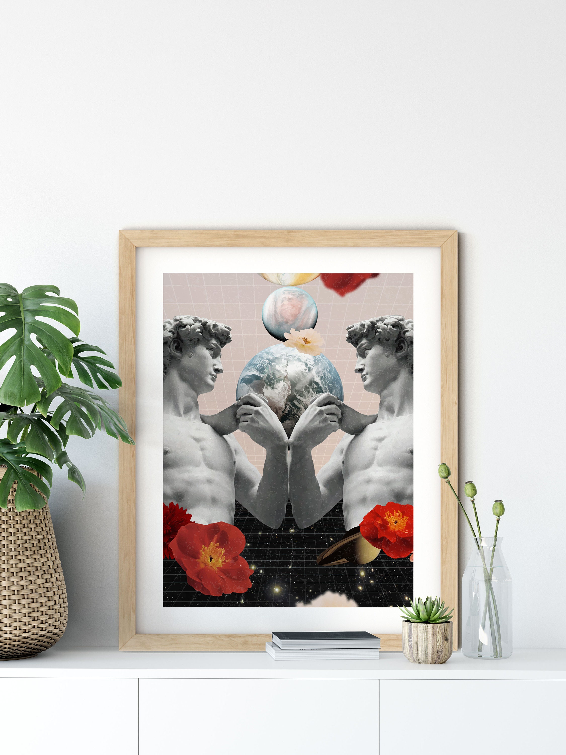 Nostalgia Space, Retro Space Poster, Aesthetic Room Decor, 70s Decor ...
