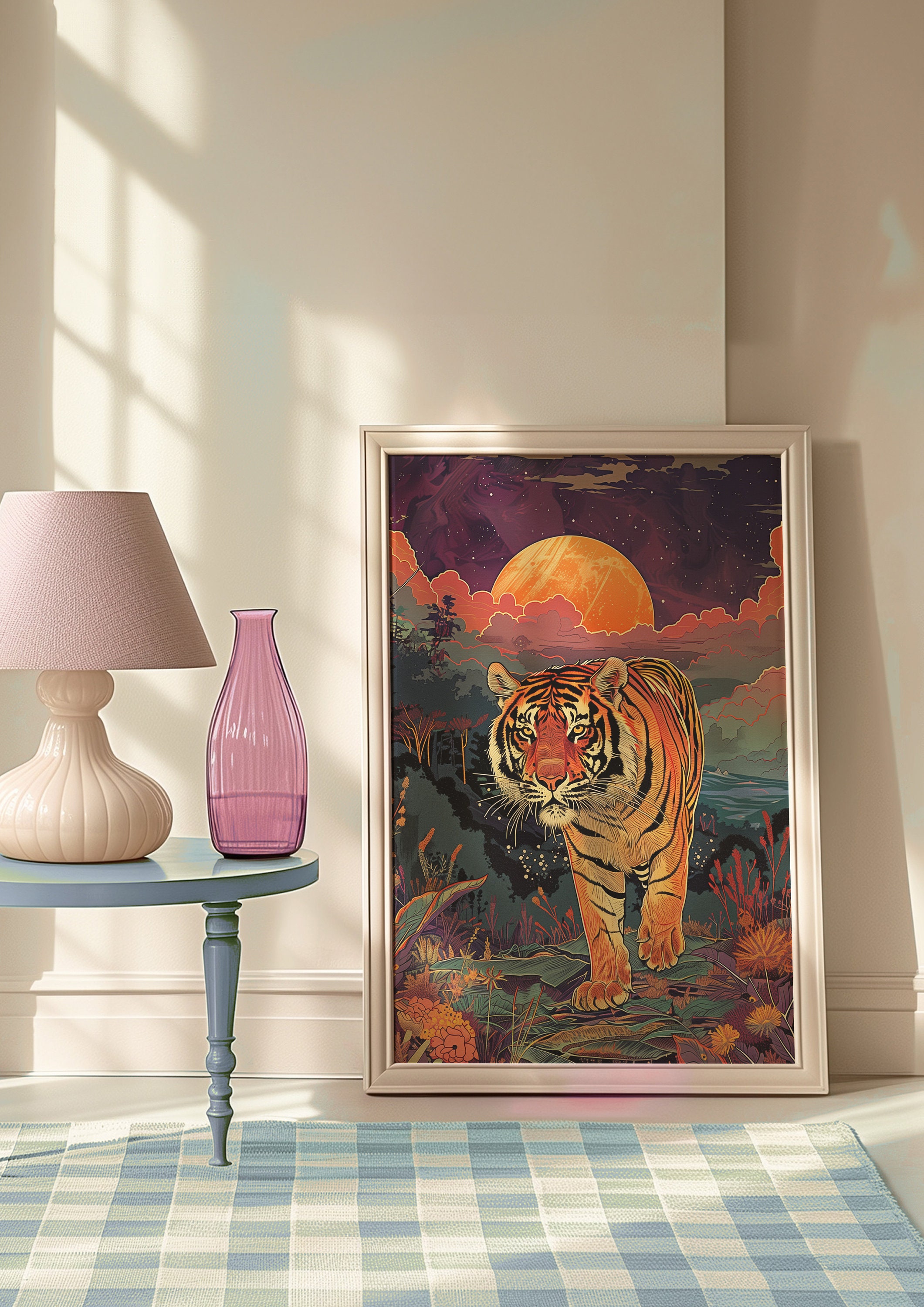 Tiger Posters, Tiger Painting, Trendy Decor, Maximalist Bedroom Wall ...