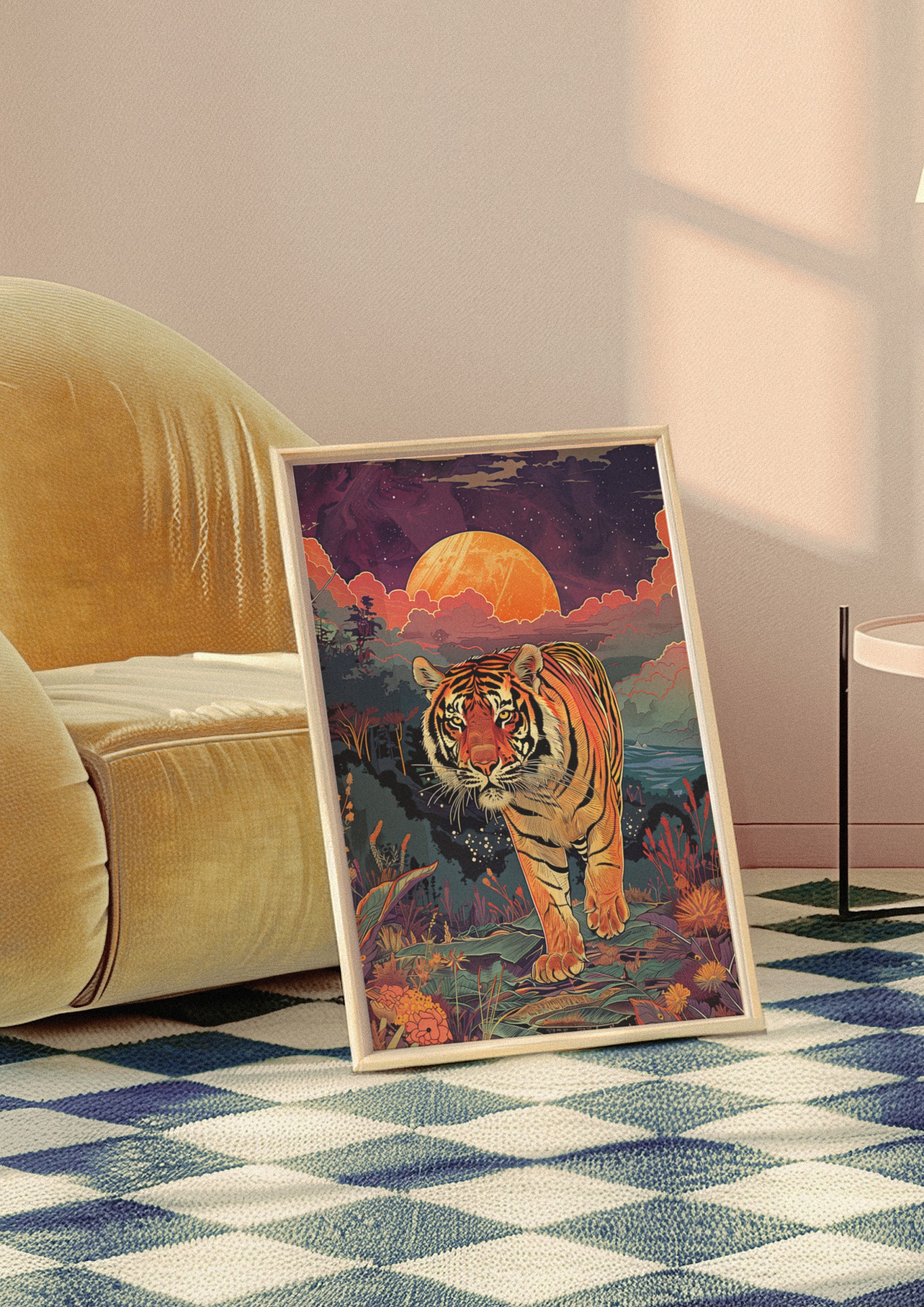 Tiger Posters, Tiger Painting, Trendy Decor, Maximalist Bedroom Wall ...