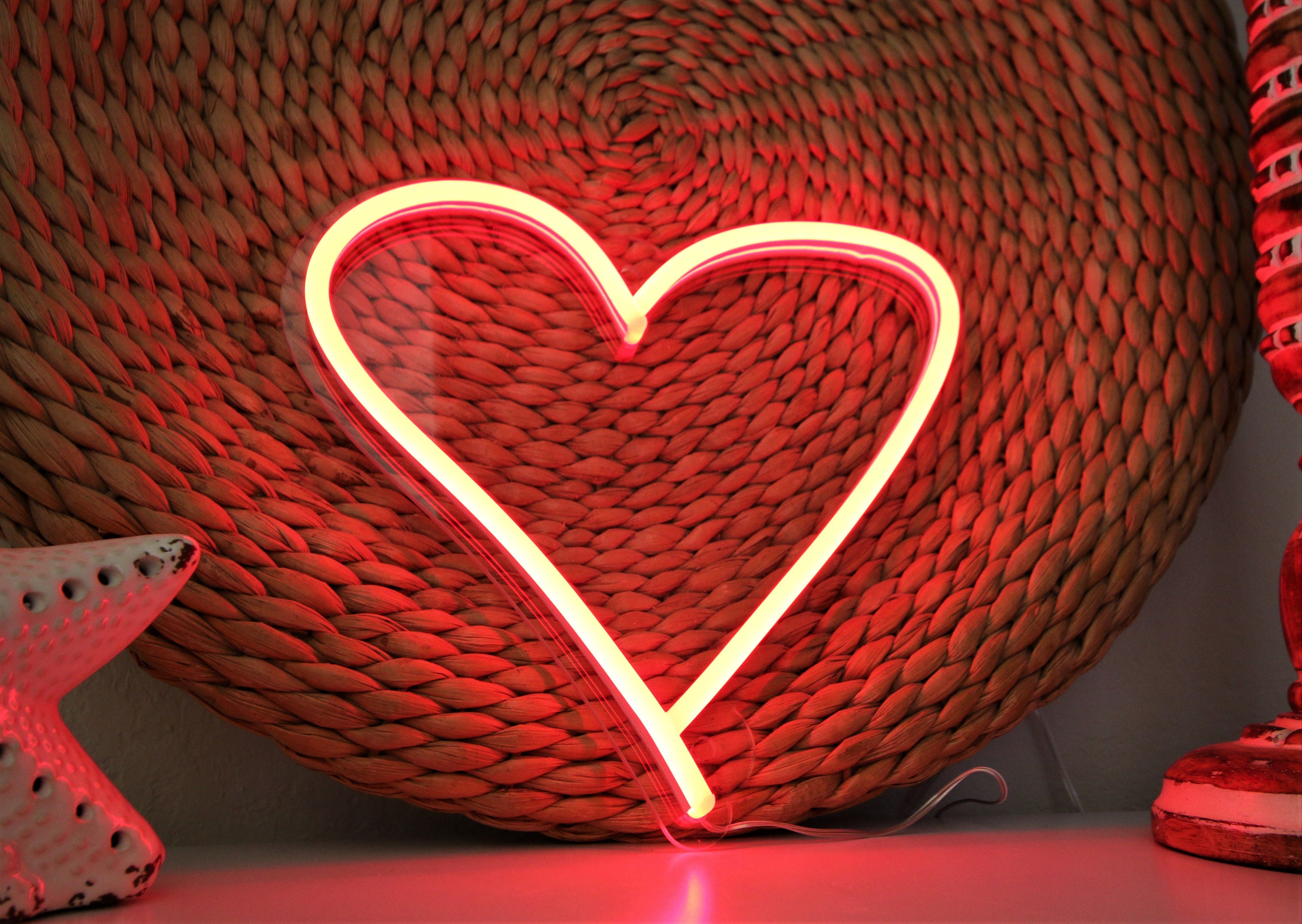 Neon Heart**Red Neon Heart***LED Neon Light/Custom Neon Sign**US SELLER**