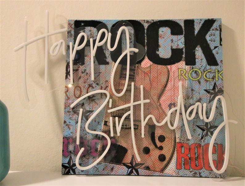 Happy Birthday Multicolor RGB Neon Sign 33" X 30" With Dimmer**us ...
