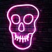 Pink Skull Custom LED Neon Sign 17x13us Seller - Etsy