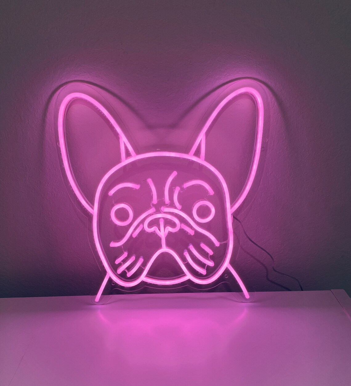 French Bulldog Frenchie LED Neon Sign Pink Neon Light**us Seller** - Etsy
