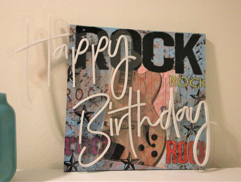 Happy Birthday Multicolor RGB Neon Sign 33" X 30" With Dimmer**us ...