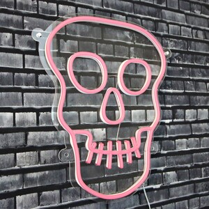 Pink Skull Custom LED Neon Sign 17x13***us Seller** - Etsy