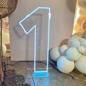 Neon Sign, Number Neon Signs for Birthdays, Partys, Kids All Colors or ...