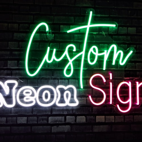 Custom LED Neon Sign any Design-any Size Weddings Birthdays | Etsy