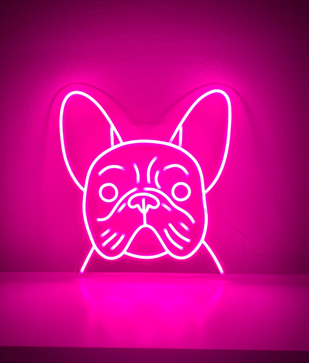 French Bulldog Frenchie LED Neon Sign Pink Neon Light**us Seller** - Etsy