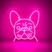 French Bulldog Frenchie LED Neon Sign Pink Neon Light**us Seller** - Etsy
