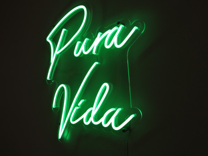 Pura Vida LED Neon Sign 23" X 20" ***US SELLER!!! - Etsy