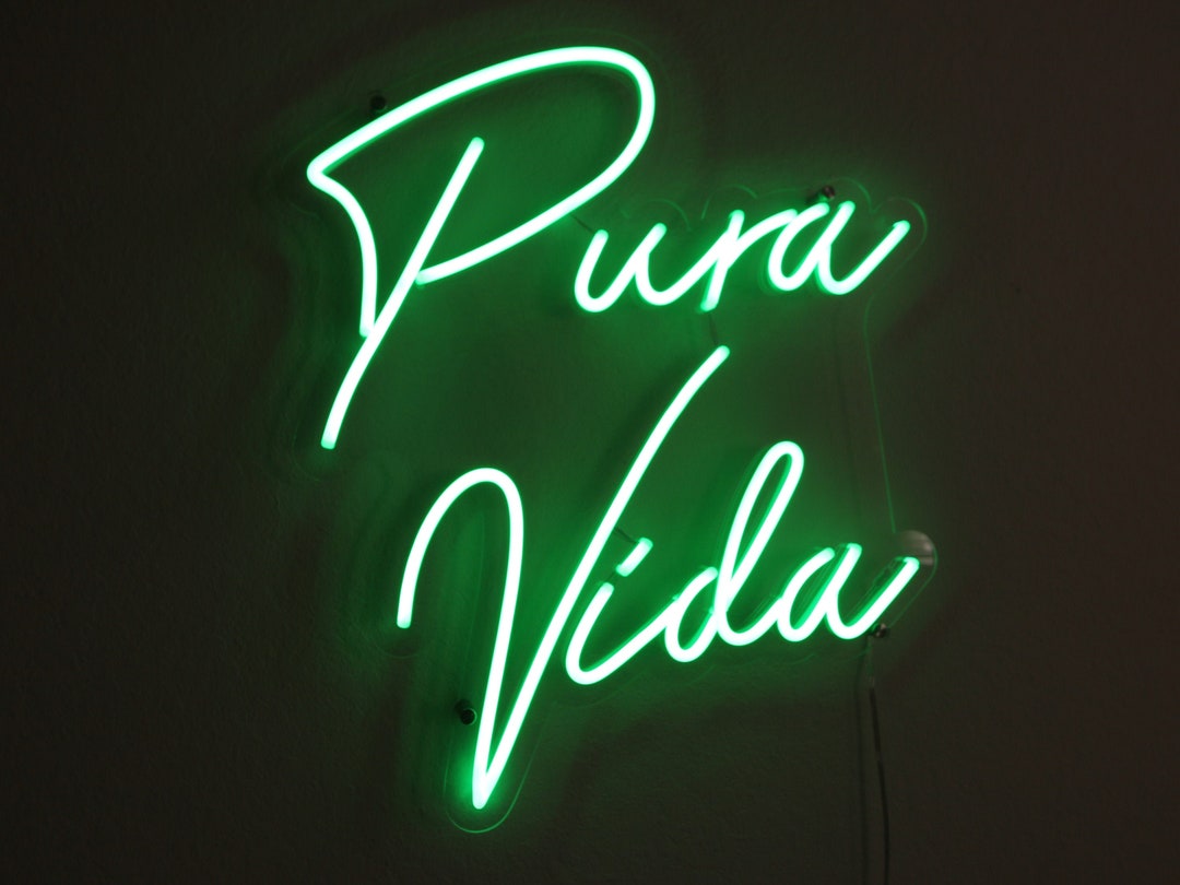 Pura Vida LED Neon Sign 23" X 20" ***US SELLER!!! - Etsy