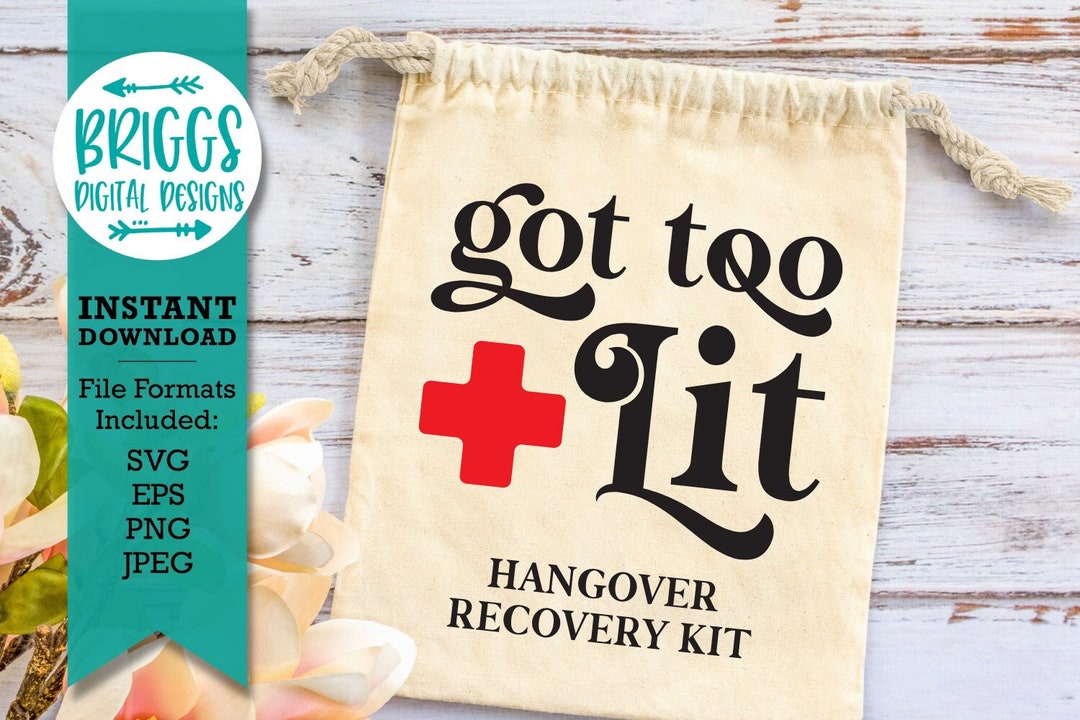 Hangover Recovery Kit SVG | Bachelorette Svg, Hangover Svg, Disco Svg ...