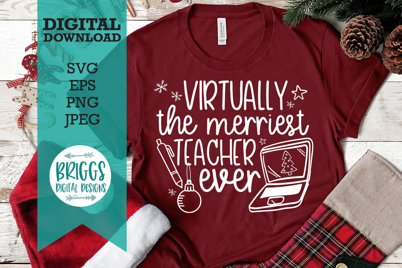 Christmas Teacher SVG Bundle christmas Svg Bundle Christmas | Etsy
