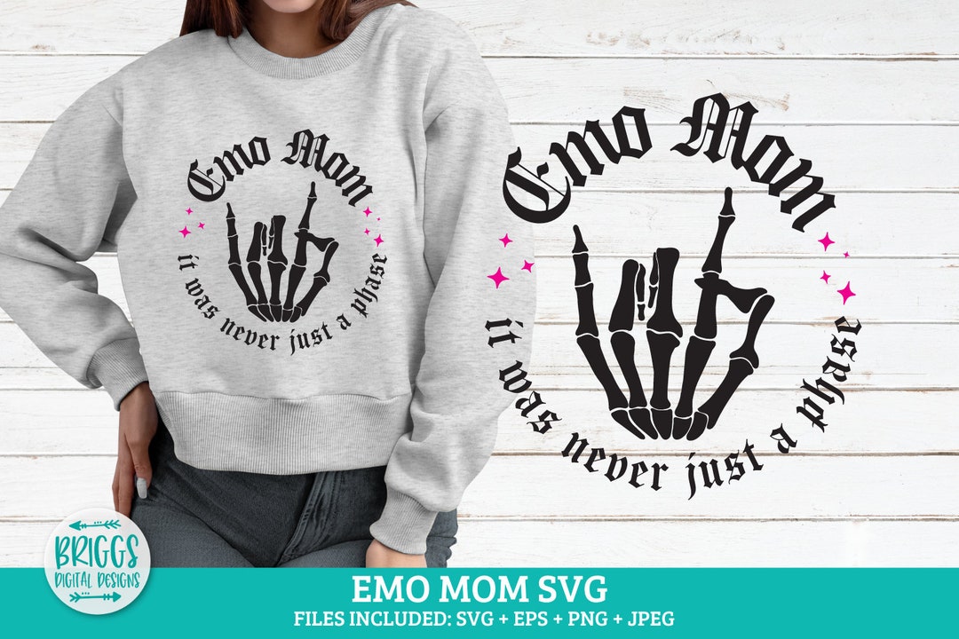 Emo Mom SVG | Elder Emo Svg, Millinial Svg, Emo Club Svg, Emo Music Svg ...