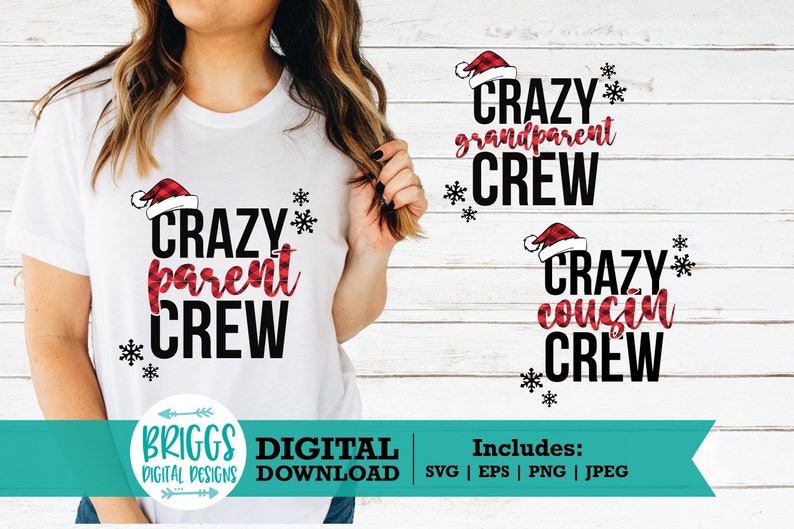 Crazy Cousin Crew Svg Bundle Cousin Svg Christmas Shirt Etsy