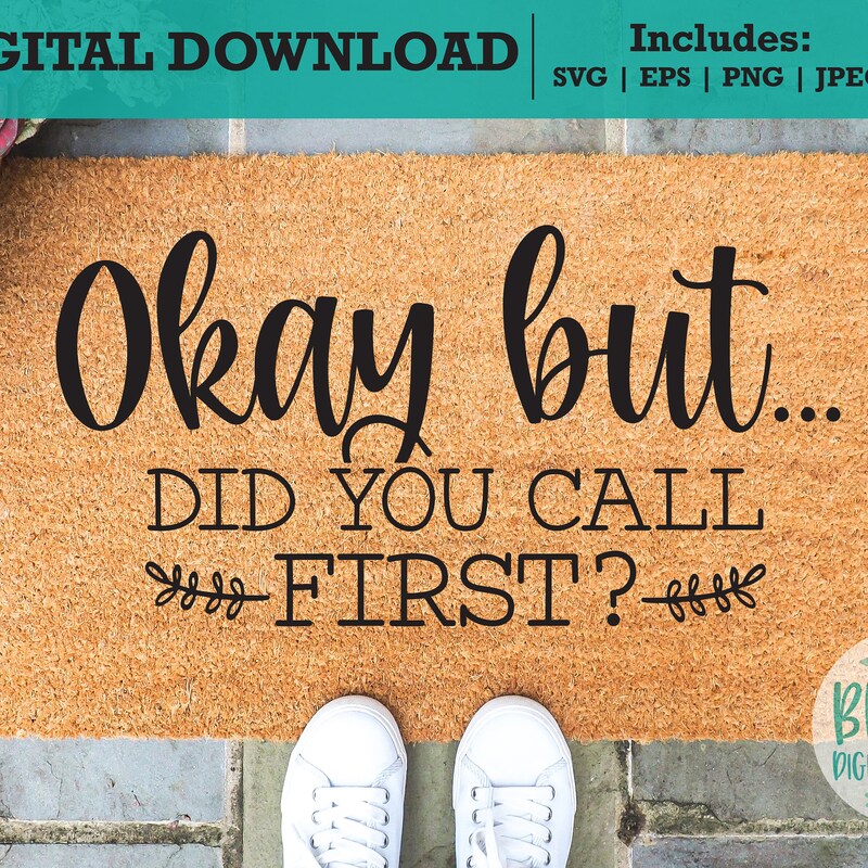 Did You Call Doormat - Etsy