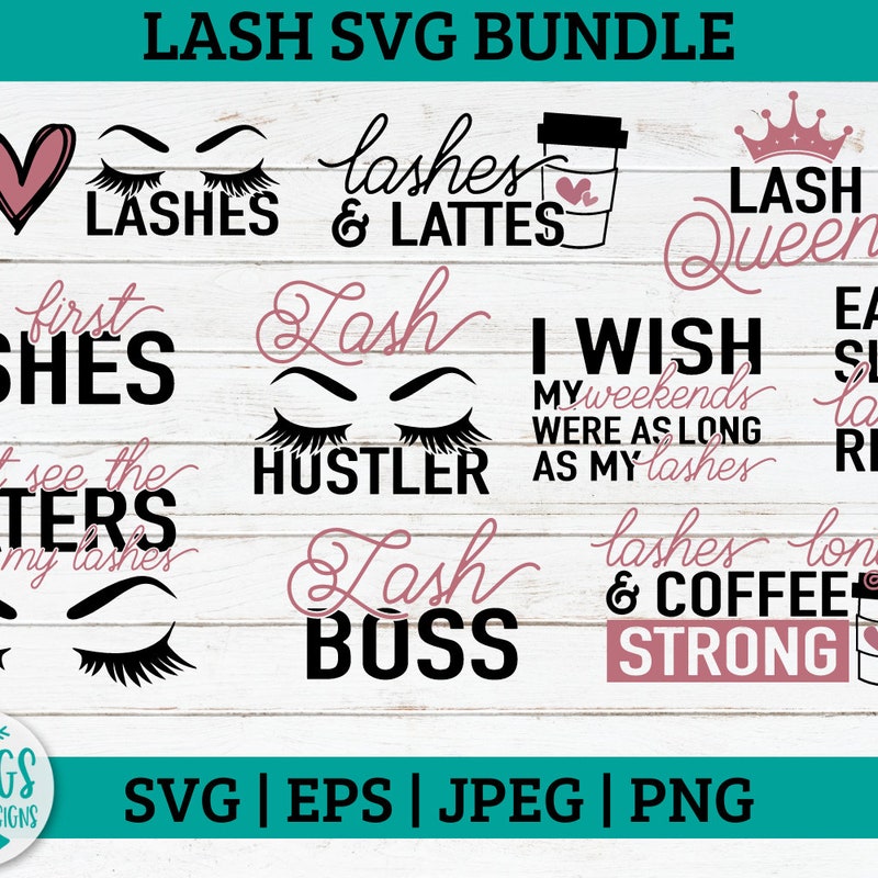 Lashes Svg - Etsy