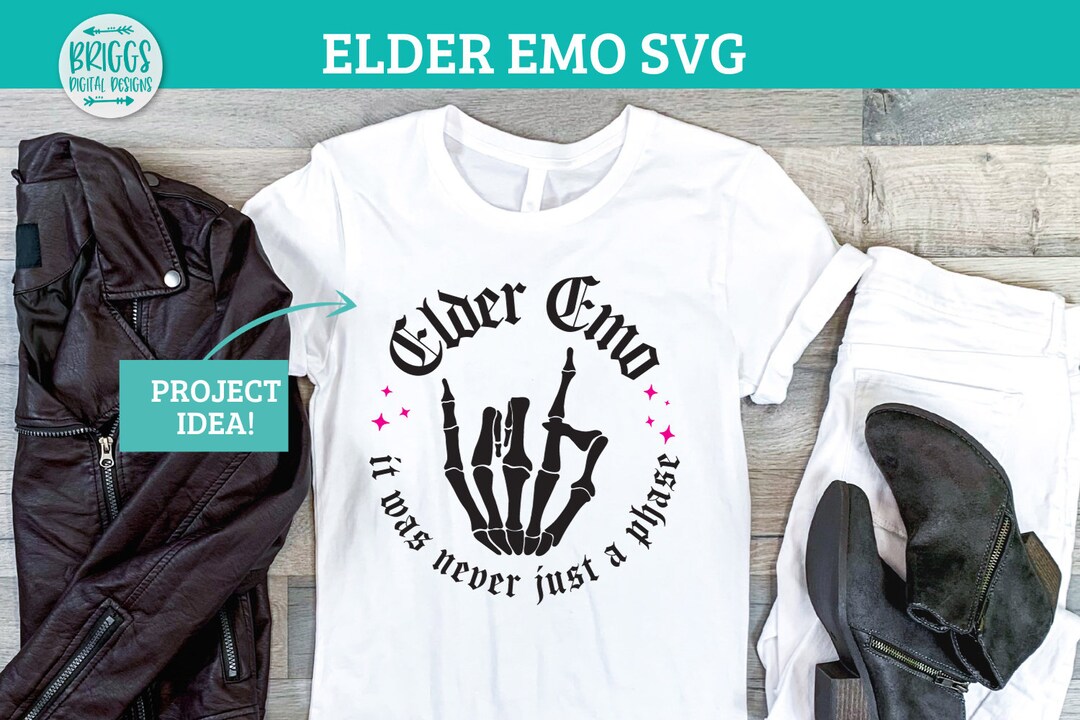 Elder Emo SVG Emo Mom Svg, Millinial Svg, Emo Club Svg, Emo Music Svg ...