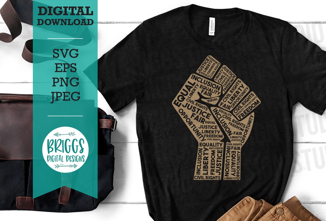Black Lives Matter Fist SVG, BLM Word Art (digital Download) - Etsy