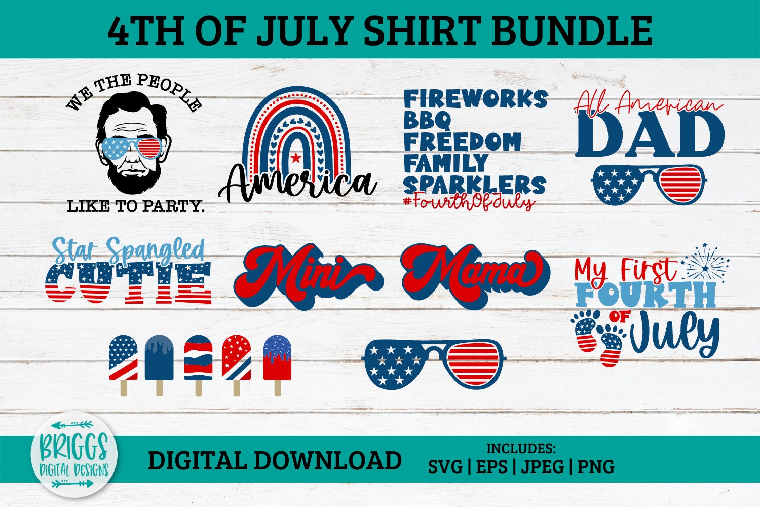 4th of July SVG Bundle | Fourth of July Svg, Independence Day Svg ...