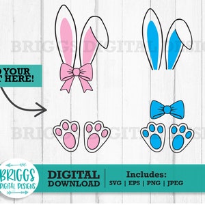Easter Bunny Ears SVG | 1st Easter Svg, Easter Bunny SVG, Easter Svg ...