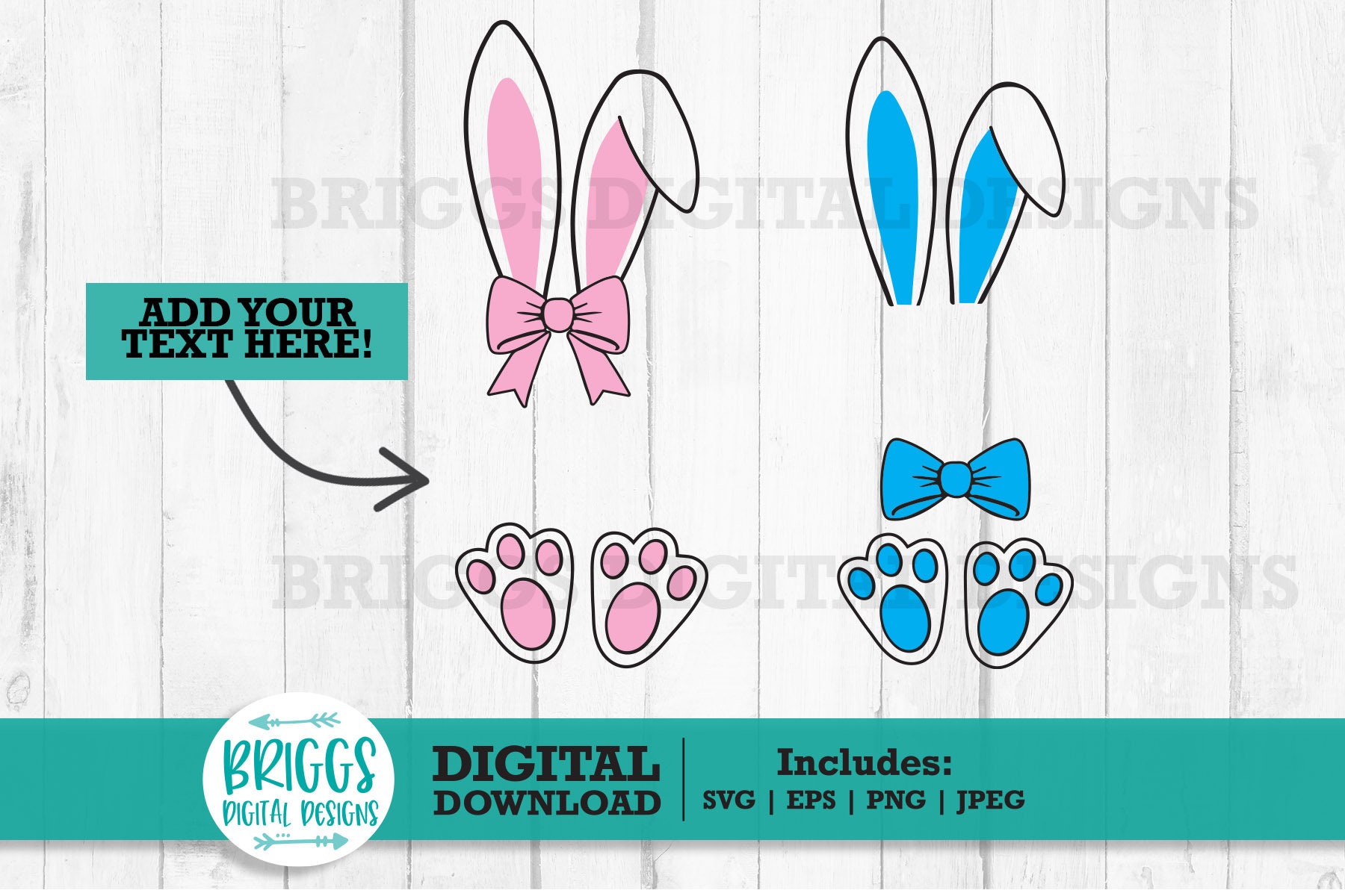 Orejas de conejo de Pascua SVG / 1er svg de Pascua Easter | Etsy