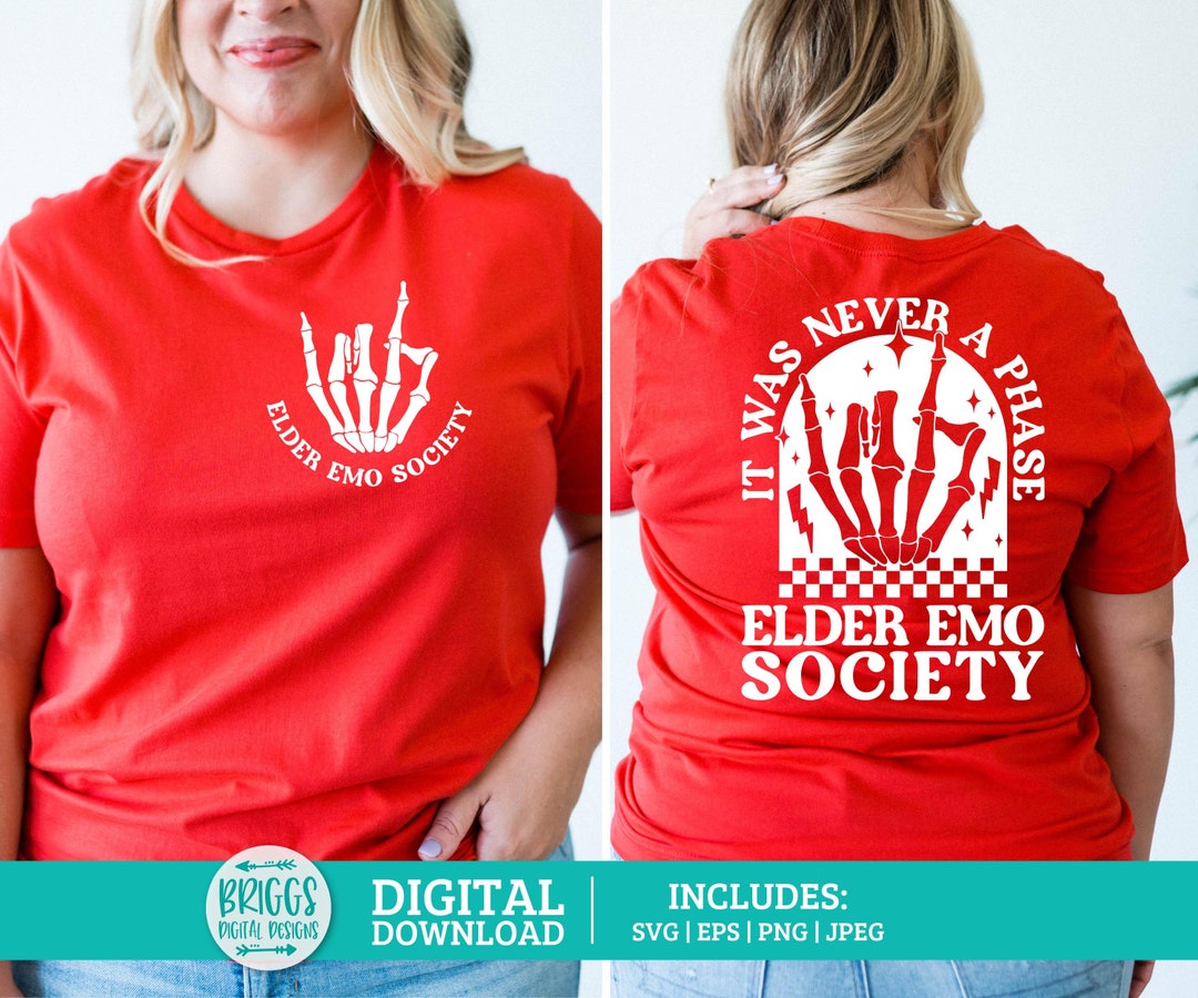 Elder Emo Society SVG | Emo Svg, Millennial Svg, Elder Emo Club Svg ...