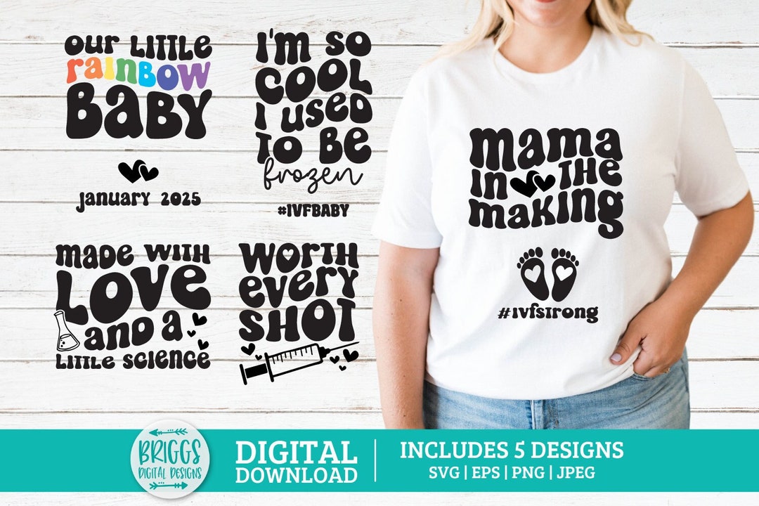 IVF SVG Bundle | Pregnancy Svg, Pcos Svg, Love and Science SVG, Worth ...