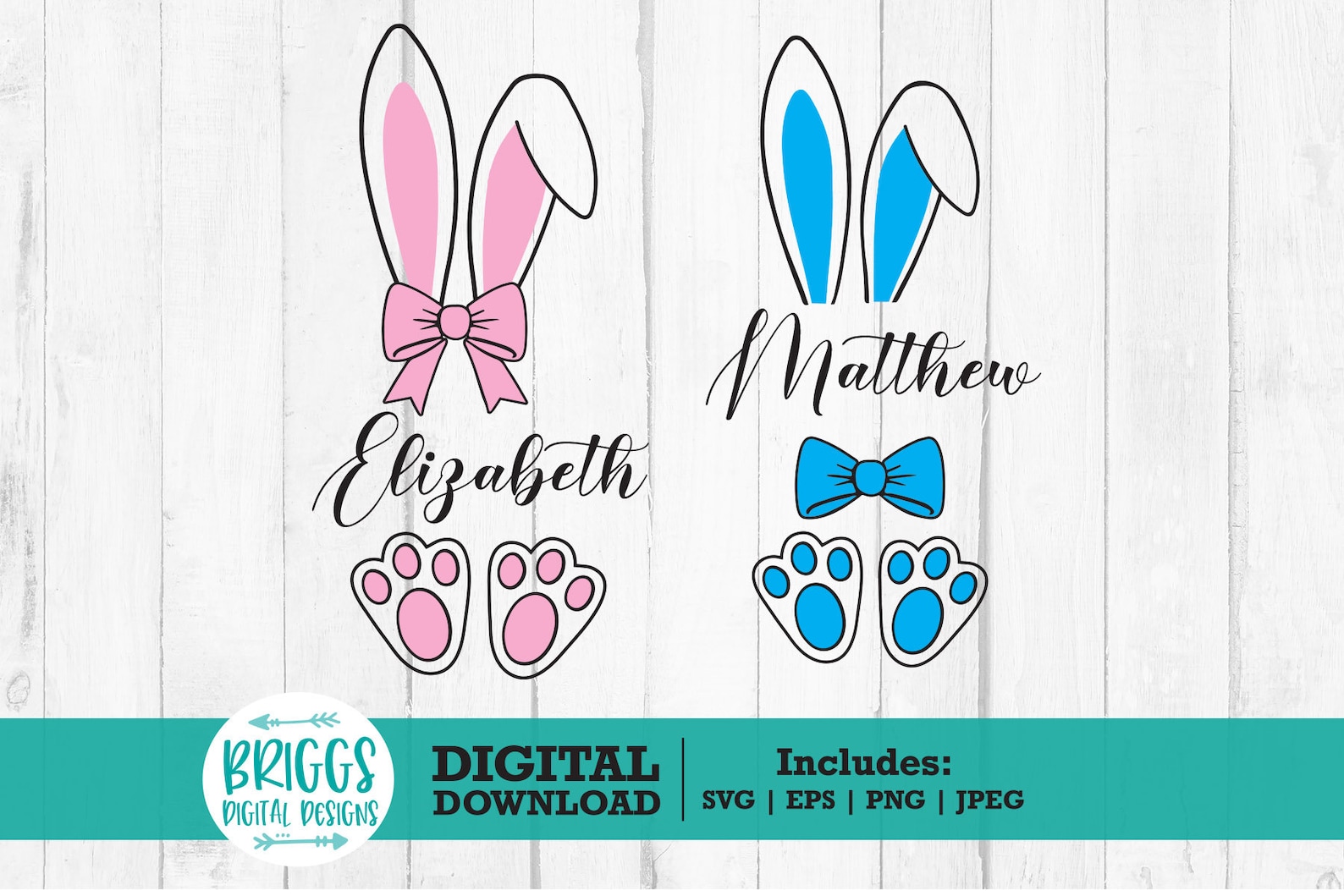 Orejas de conejo de Pascua SVG / 1er svg de Pascua Easter | Etsy