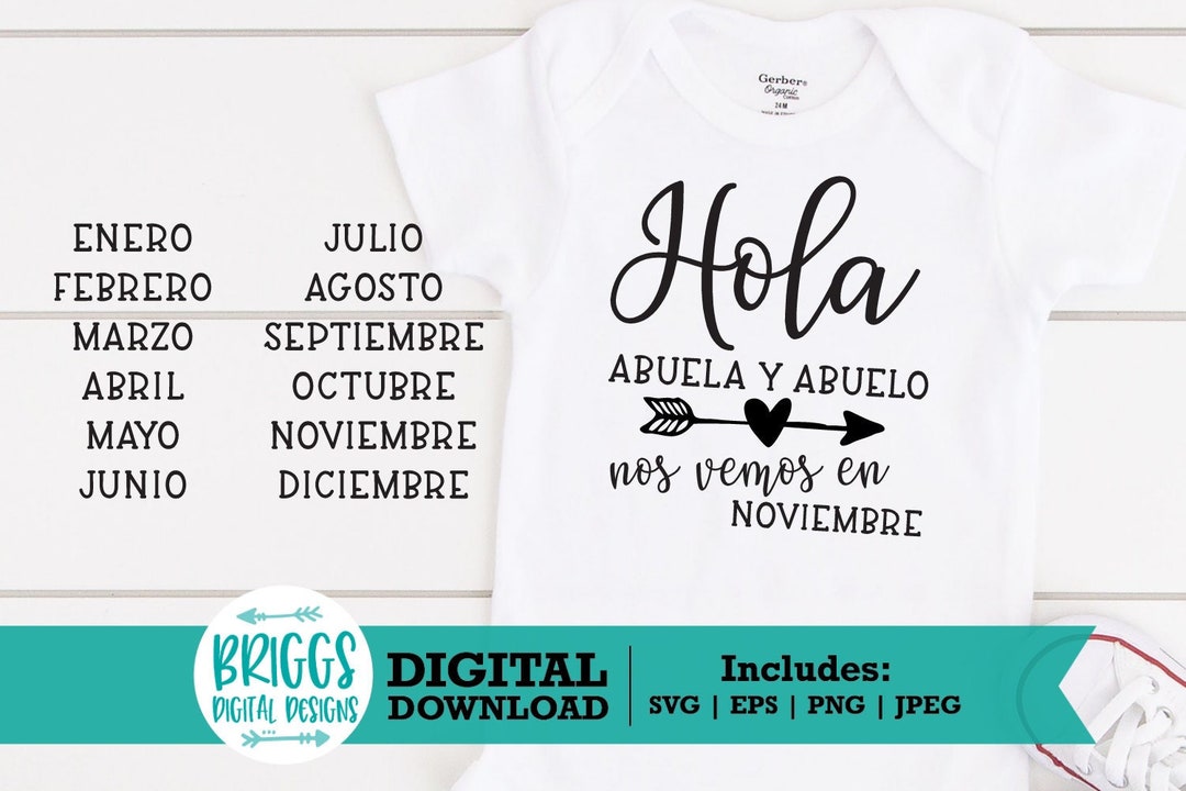 Hola Abuela Y Abuelo SVG | Grandparents Svg, Hello Grandpa Svg ...