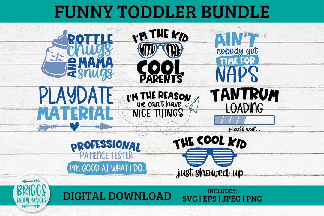 Toddler Boy SVG Bundle | Sarcastic Toddler Svg, Kid Life Svg, Funny ...