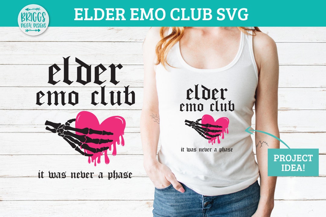 Elder Emo SVG | Emo Mom Svg, Millinial Svg, Emo Club Svg, Emo Music Svg ...