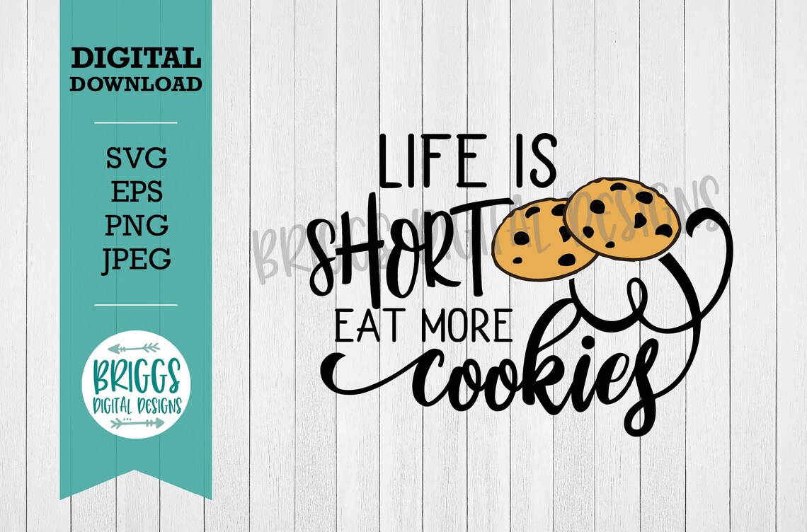 Eat More Cookies Funny SVG Kitchen SVG Thank You Pot - Etsy UK