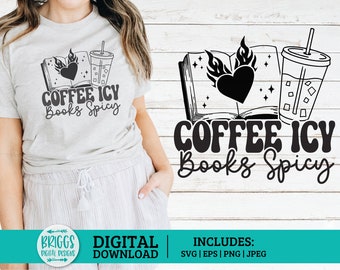 Spicy Book Lover SVG Bundle, Books Svg, Books Png, Reading Svg, Reading ...