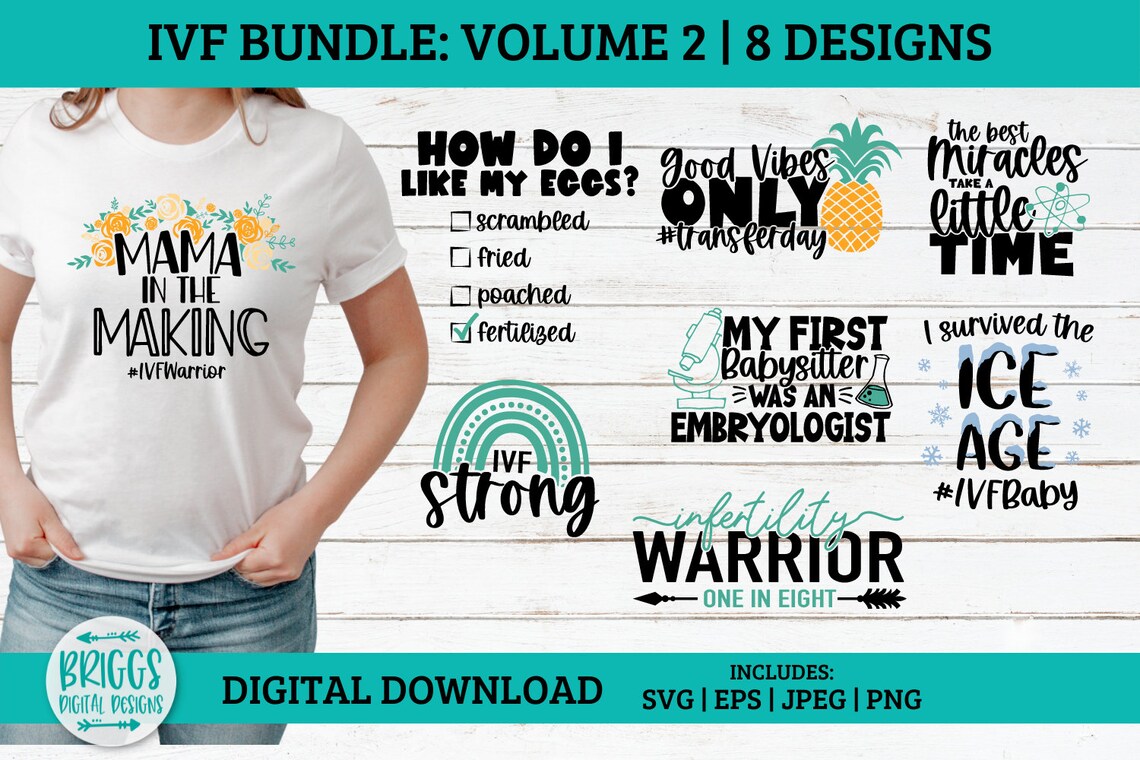 IVF SVG Bundle | Infertility Svg, Ivf Baby Svg, Infertility Warrior Svg ...