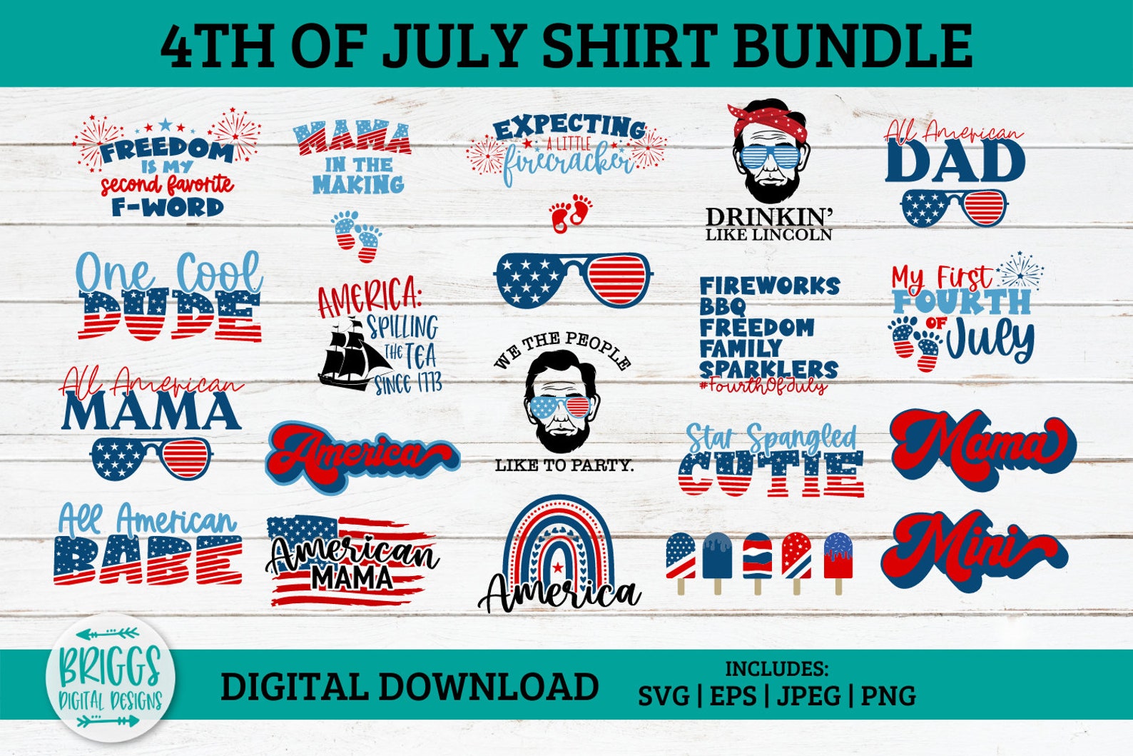 4th of July SVG Bundle | Fourth of July Svg, Independence Day Svg ...