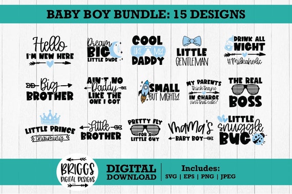 Baby Boy SVG Bundle Baby Boy Bundle Baby Svg Bundle Baby | Etsy