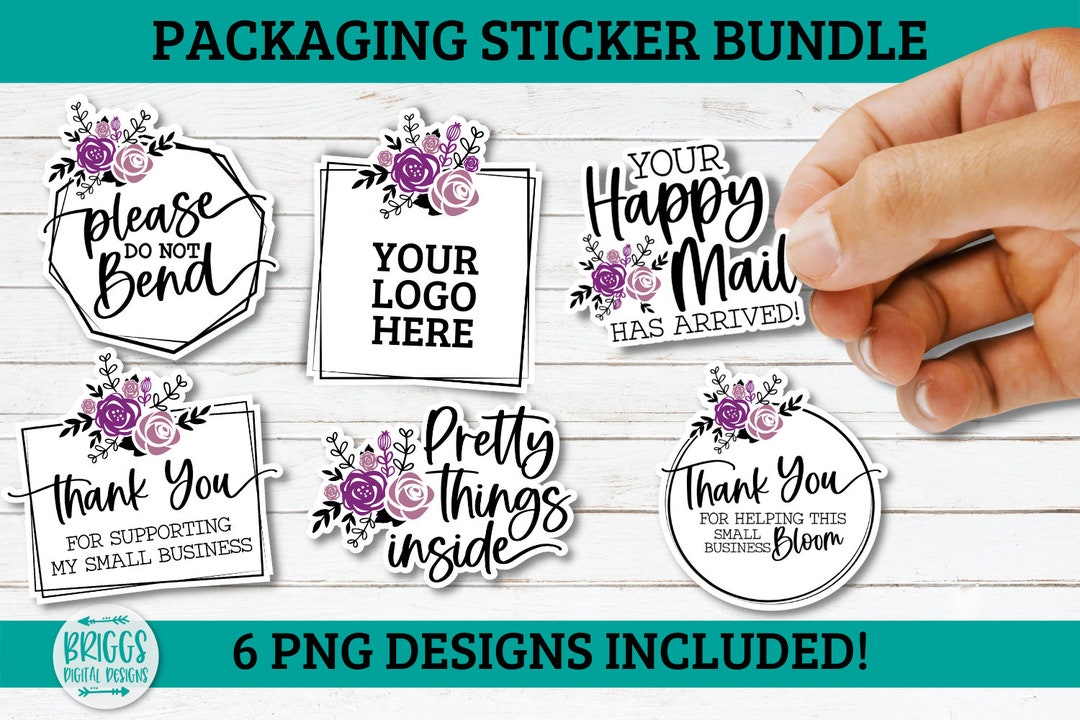 Small Business Sticker Bundle | 6 Sticker Bundle, Packaging Stickers ...